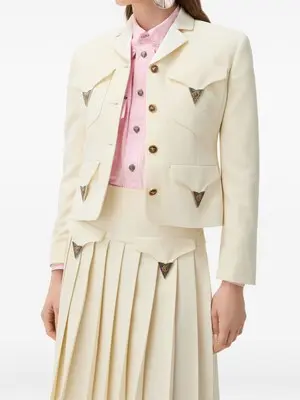 Versace Wool Jacket With Medusa Hardware