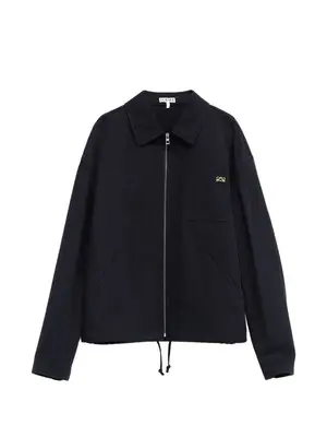 Loewe Zip-up Embroidered Jacket - Blue