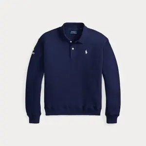 Ralph Lauren Us Open Fleece Long-sleeve Polo Shirt - Refined Navy