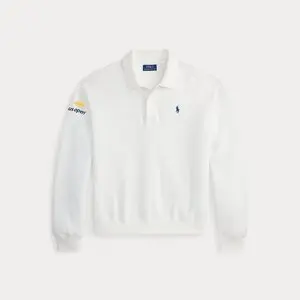 Ralph Lauren Us Open Fleece Long-sleeve Polo Shirt - White
