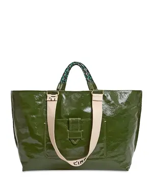 Clare V. Bateau Large Leather Tote