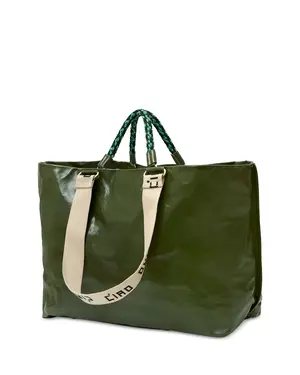 Clare V. Bateau Large Leather Tote