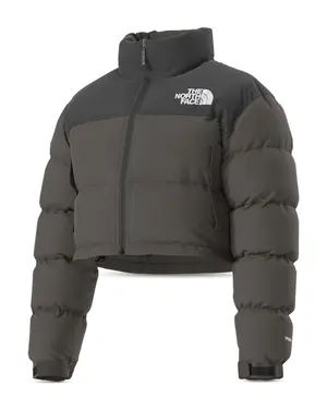 The North Face Cropped Down Jacket - Dark Chestnut
