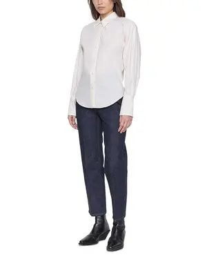 Ossou Ridge Cotton Button Front Shirt