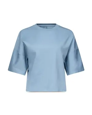 Ossou Rift Cotton Blend T Shirt - Blue