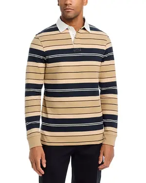 Barbour Tartan Stripe Cotton Rugby Shirt