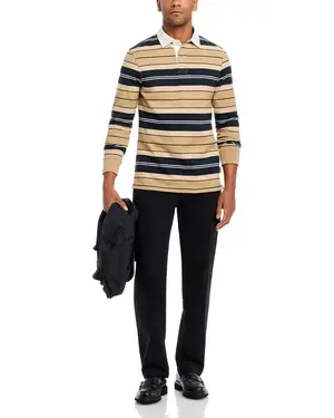 Barbour Tartan Stripe Cotton Rugby Shirt