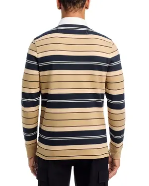 Barbour Tartan Stripe Cotton Rugby Shirt
