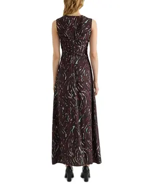 Proenza Schouler White Label Printed V-neck Maxi Dress