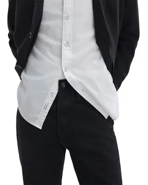 Rag & Bone Authentic Stretch Cotton Blend Straight Fit Jeans
