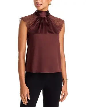 Generation Love Rachel Chantilly Lace Trim Blouse
