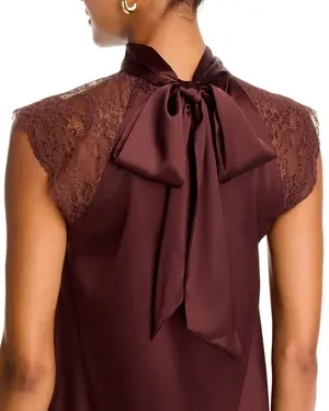 Generation Love Rachel Chantilly Lace Trim Blouse