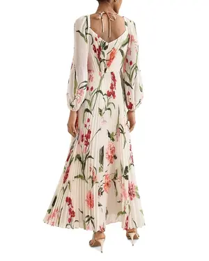 PHASE EIGHT Reanna Pleated Maxi Dress With Floral Print