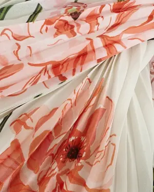 PHASE EIGHT Reanna Pleated Maxi Dress With Floral Print