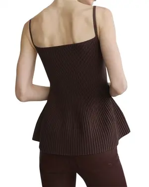 DL1961 Peplum Instasculpt Rib Tank Top