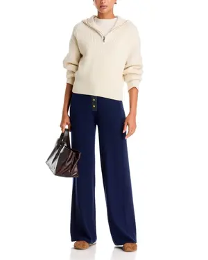 Rag & Bone Wool Stretch Wide Leg Pants