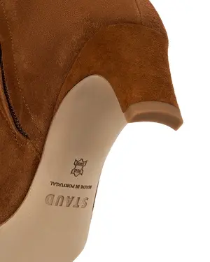 Staud Wally Suede Ankle Boots - Tabac