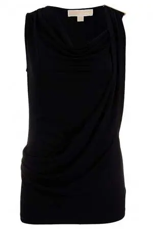 Michael Kors Sleeveless Draped Mini Dress