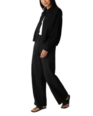Eileen Fisher Cropped Classic Collar Dolman Sleeve Jacket