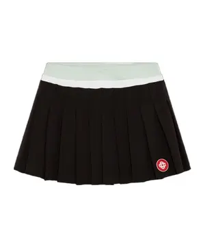 Casablanca Scuba Pleated Mini Skirt