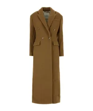 Nanushka Ferris Felted Coat - Brown