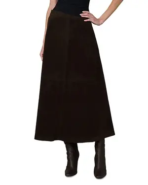 Joe's Jeans The Tavi Faux Leather Skirt - Dark Chocolate