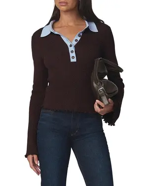 Joe's Jeans The Riley Polo Sweater - Espresso
