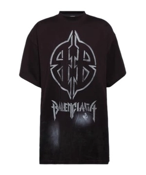Balenciaga Metal Bb Cotton Jersey T-shirt