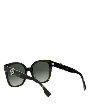 Fendi Ff Diamonds Square Sunglasses, 55mm