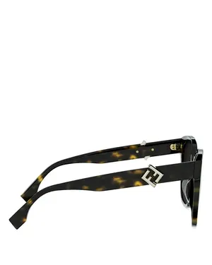 Fendi Ff Diamonds Square Sunglasses, 55mm