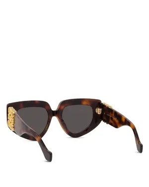 Loewe Anagram Geometric Sunglasses, 51mm