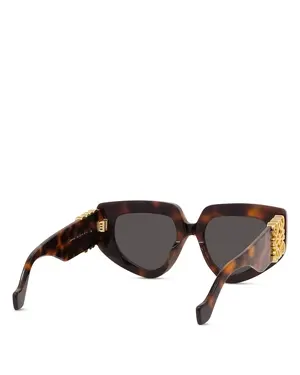 Loewe Anagram Geometric Sunglasses, 51mm