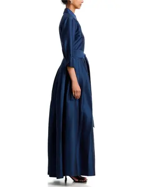 Simkhai Julip Belted Three Quarter Sleeve Gown