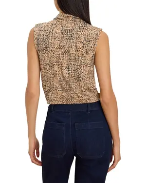 NIC+ZOE Printed Tweed Knit Tank