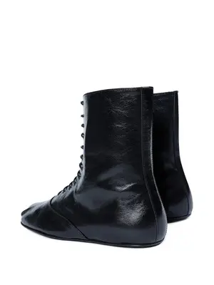 ANN DEMEULEMEESTER Leather Lace-up Boots