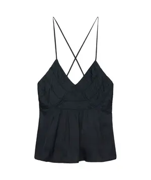 Zadig&Voltaire Voltaire Cayonne Satin Camisole - Black
