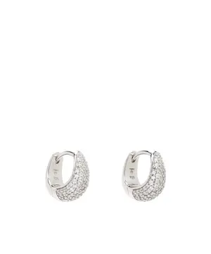 Tom Wood Ice Huggies Pave Earrings