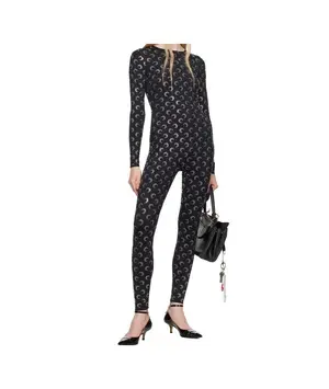 MARINE SERRE Moon-pattern Jersey Jumpsuit