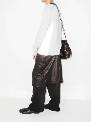 Helmut Lang Ribbed-knit Panelled Jumper