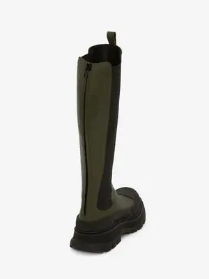 Alexander McQueen Tread Slick Knee High Boots