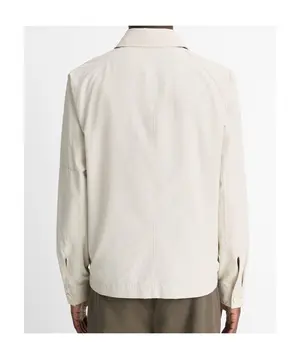 Vince Button-up Jacket With Classic Collar
