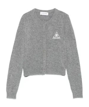 MARINE SERRE Logo Embroidered Cardigan
