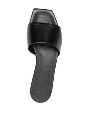 AeydĒ Anna Leather Sandals - Black