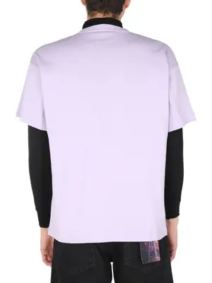 Raf Simons Question Everything Badge-detail T-shirt