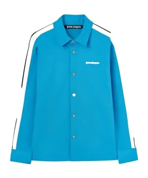 Palm Angels Classic Logo Track Shirt - Blue