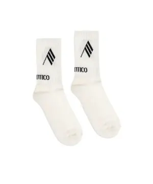 Attico Intarsia-logo Socks - No