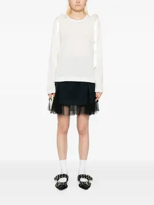 Simone Rocha Lyocell T-shirt With Bow Detail