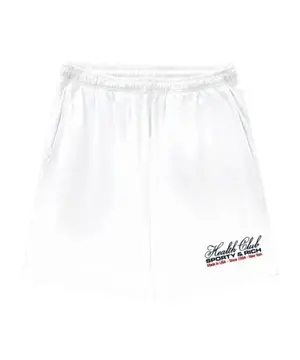 SPORTY  RICH Logo-print Shorts - White
