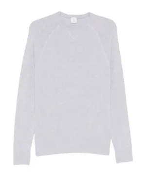 Eleventy Round Neck Sweater - Light Gray Clay Color