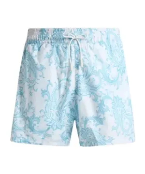 Etro Paisley Print Swim Shorts - Blue